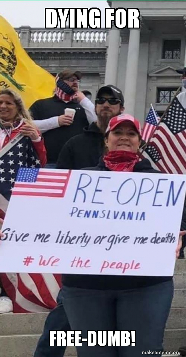 dying for free-dumb! Meme Generator