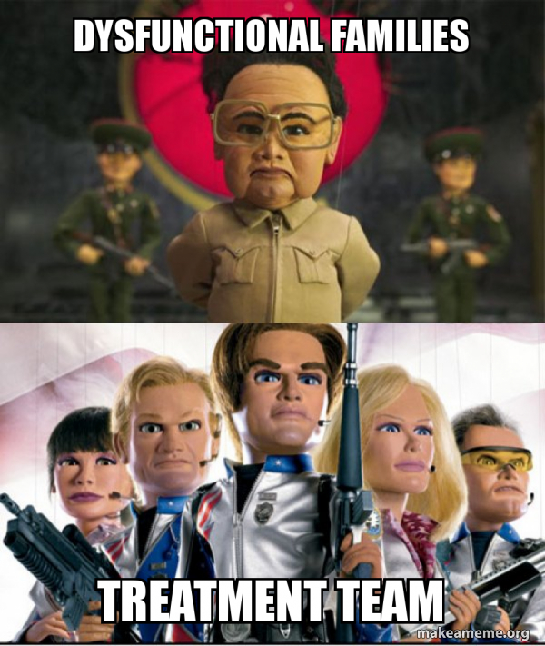 Dysfunctional families Treatment team - Team America Meme Generator