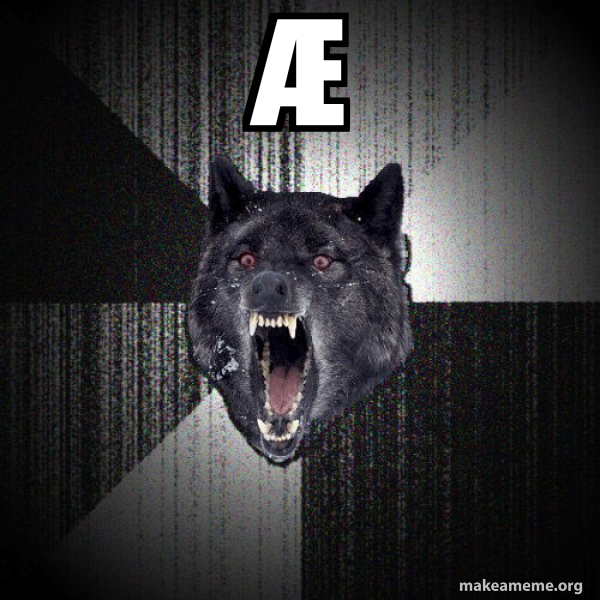 Æ - Insanity Wolf Meme Generator