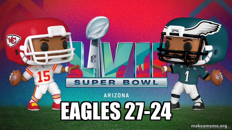 Eagles 27-24 Meme Generator