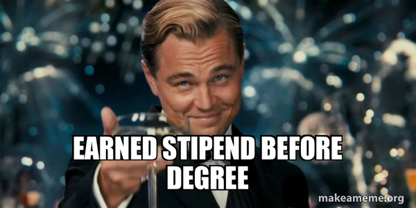 Earned stipend before degree - Great Gatsby Reaction - Leonardo ...