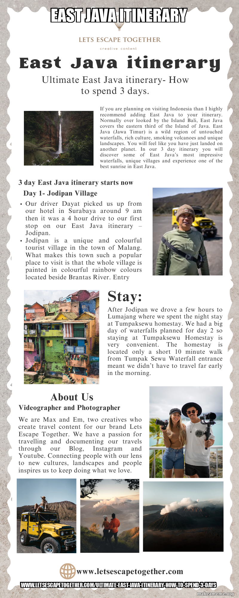 East Java itinerary www.letsescapetogether.com/ultimate-east-java-itinerary-how-to-spend-3-days ...