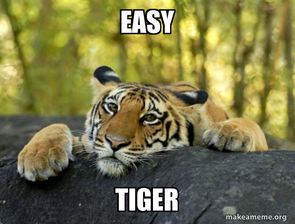 easy tiger - Confession Tiger Meme Generator