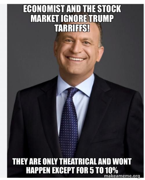 economist and the stock market ignore trump tarriffs! they are only ...