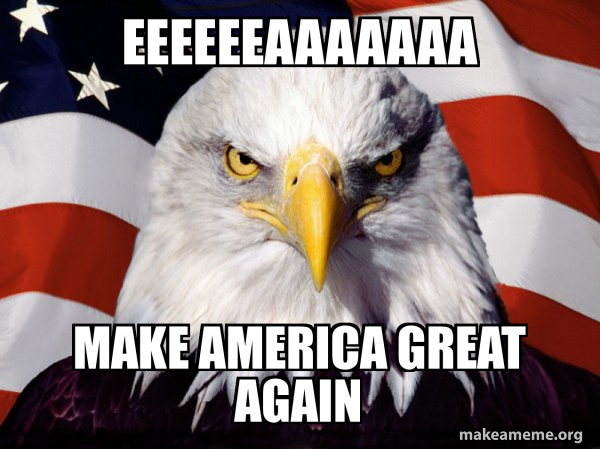 EEEEEEAAAAAAA Make aMerica Great Again - American Pride Eagle Meme ...