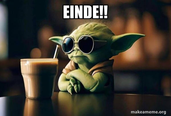 Einde!! - Cool Yoda (Sunglasses) Meme Generator