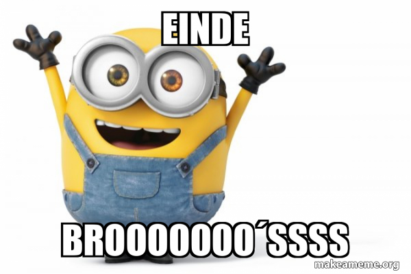 Einde BROOOOOOO´SSSS - Happy Minion Meme Generator