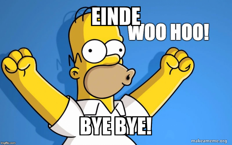 einde bye bye! Meme Generator