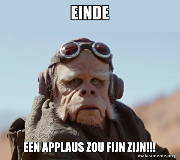 EINDE EEN APPLAUS ZOU FIJN ZIJN!!! - The Mandalorian - I Have Spoken ...