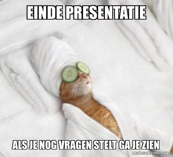 einde presentatie als je nog vragen stelt ga je zien - Pampered Cat ...