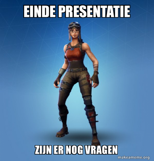 einde presentatie zijn er nog vragen - Renegade Raider Fortnite Skin ...