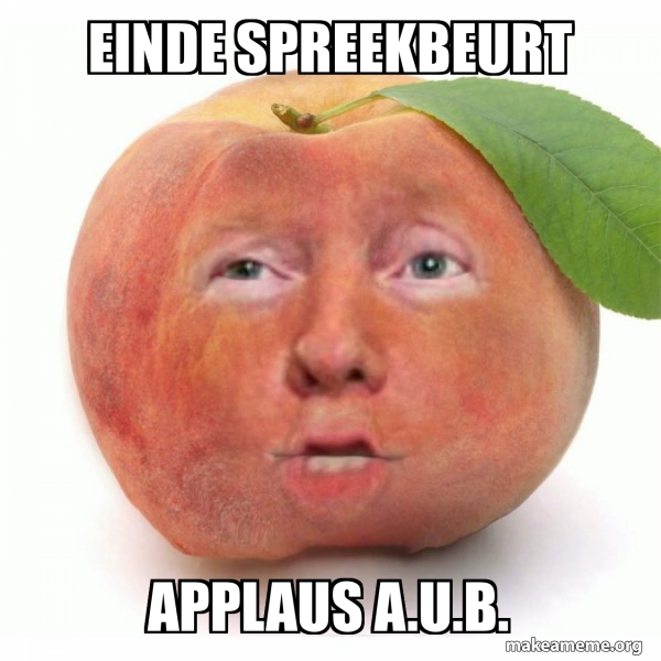Einde spreekbeurt Applaus A.U.B. - Impeached Donald Trump Meme Generator