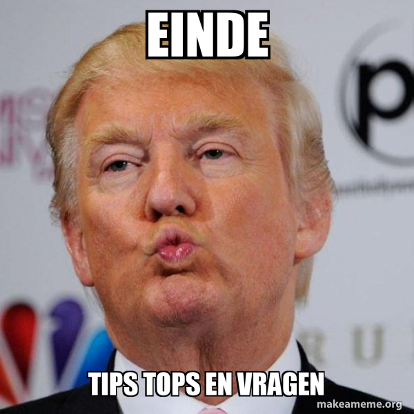 einde Tips tops en vragen - Donald Trump Kissing Meme Generator