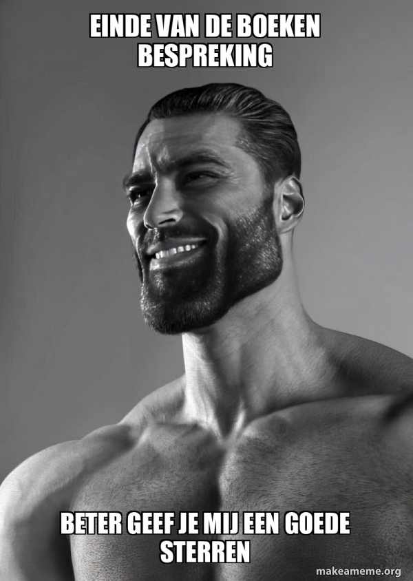einde van de boeken bespreking beter geef je mij een goede sterren ...
