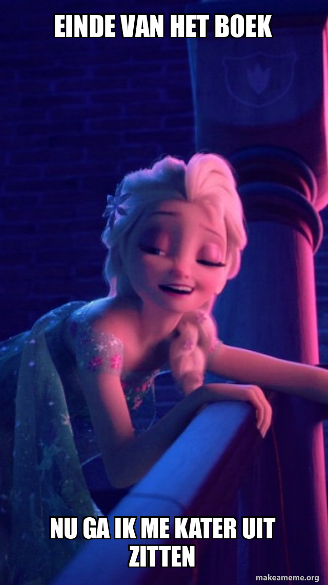 einde van het boek nu ga ik me kater uit zitten - Drunk Elsa Meme Generator