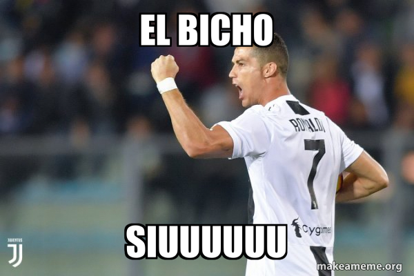 el bicho siuuuuuu - Cristiano Ronaldo Meme Generator