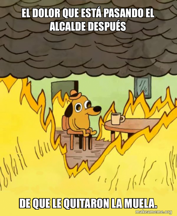 El dolor que está pasando el alcalde después de que le quitaron la ...