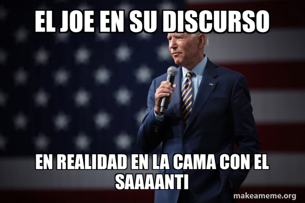 EL JOE EN SU DISCURSO EN REALIDAD EN LA CAMA CON EL SAAAANTI - Joe ...