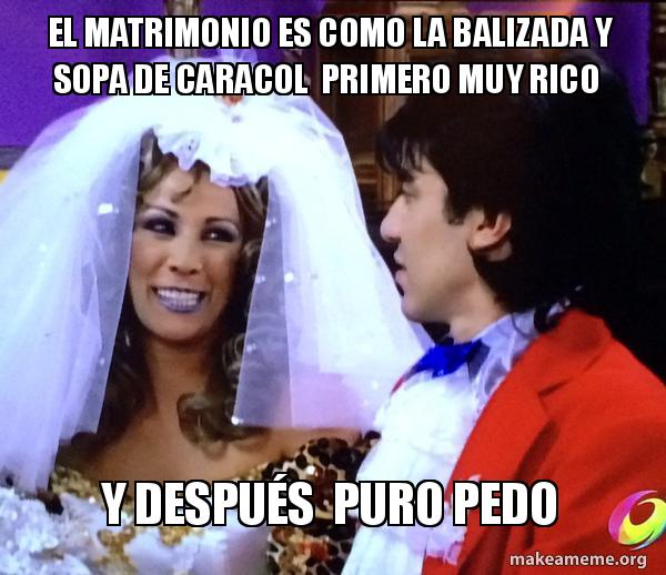 El matrimonio es como la balizada y sopa de caracol primero muy rico Y ...