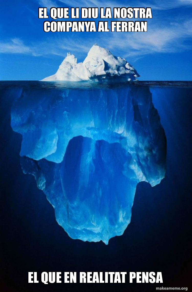 El que li diu la nostra companya al ferran el que en realitat pensa ...