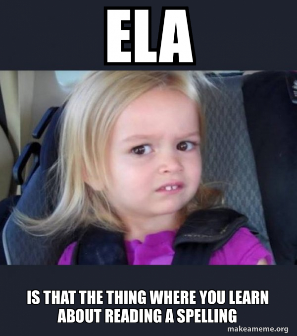 Ela Is that the thing where you learn about reading a spelling - Side ...