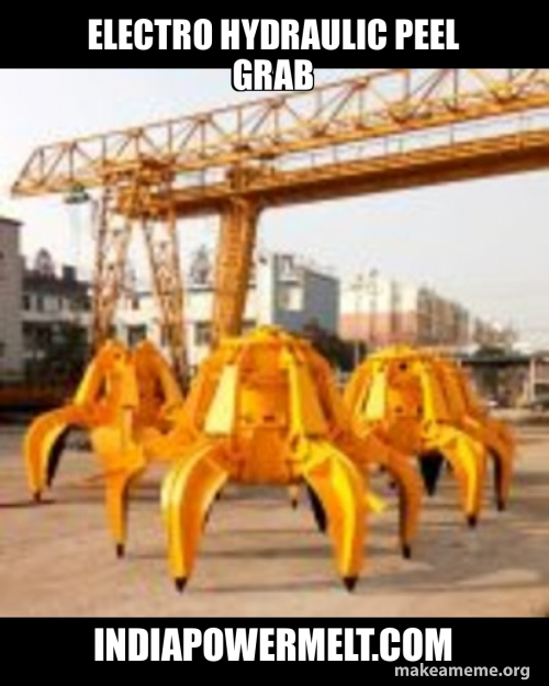 Electro Hydraulic Peel Grab indiapowermelt.com Meme Generator