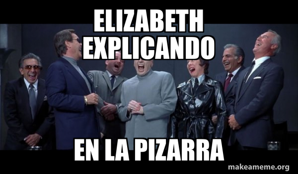 elizabeth explicando en la pizarra - Dr Evil and Henchmen laughing ...