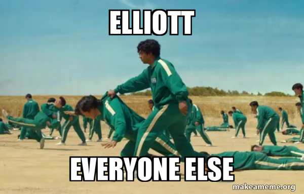 Elliott Everyone else - Squid Game Ali Holding Seong Meme Generator