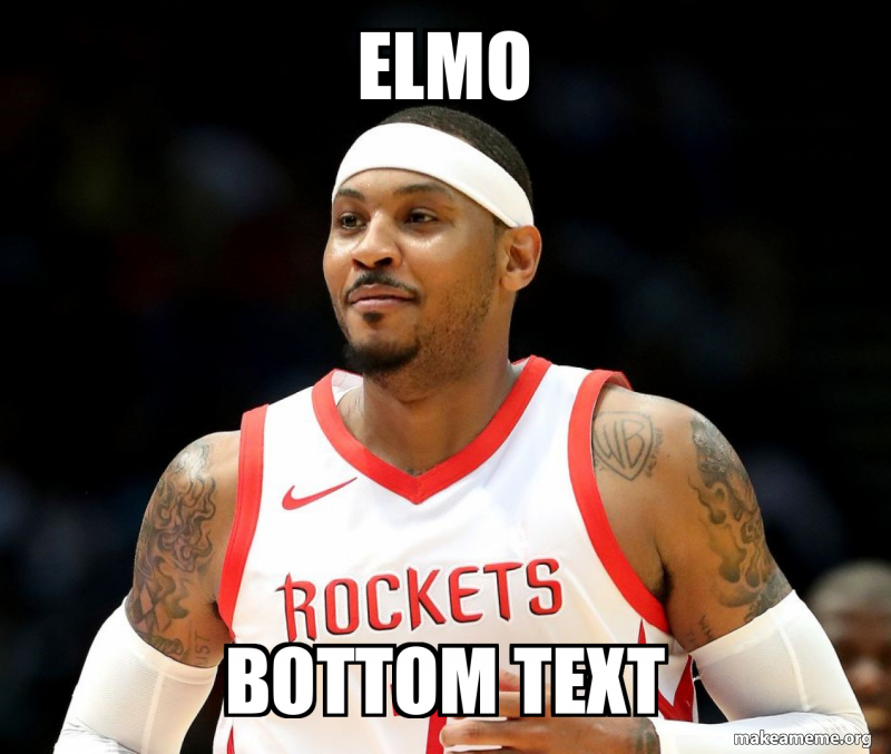 elmo bottom text Meme Generator