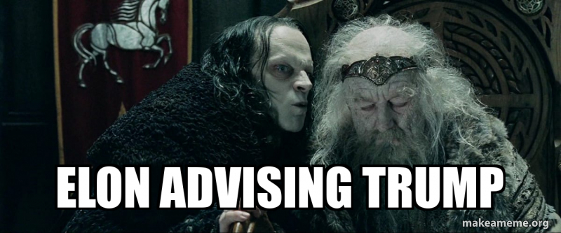 elon advising trump Meme Generator