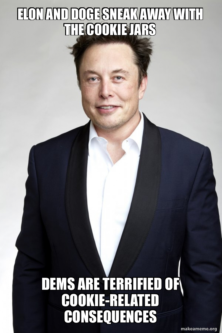 Elon and Doge sneak away with the cookie jars Dems are terrified of ...