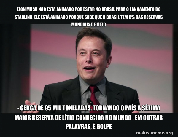 Elon Musk não está animado por estar no Brasil para o lançamento do ...