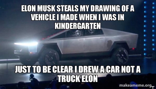 Elon Musk steals my drawing of a vehicle I made when I was in ...