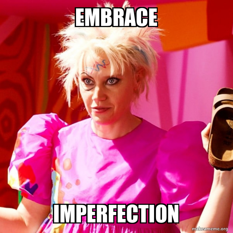 EMBRACE IMPERFECTION Meme Generator