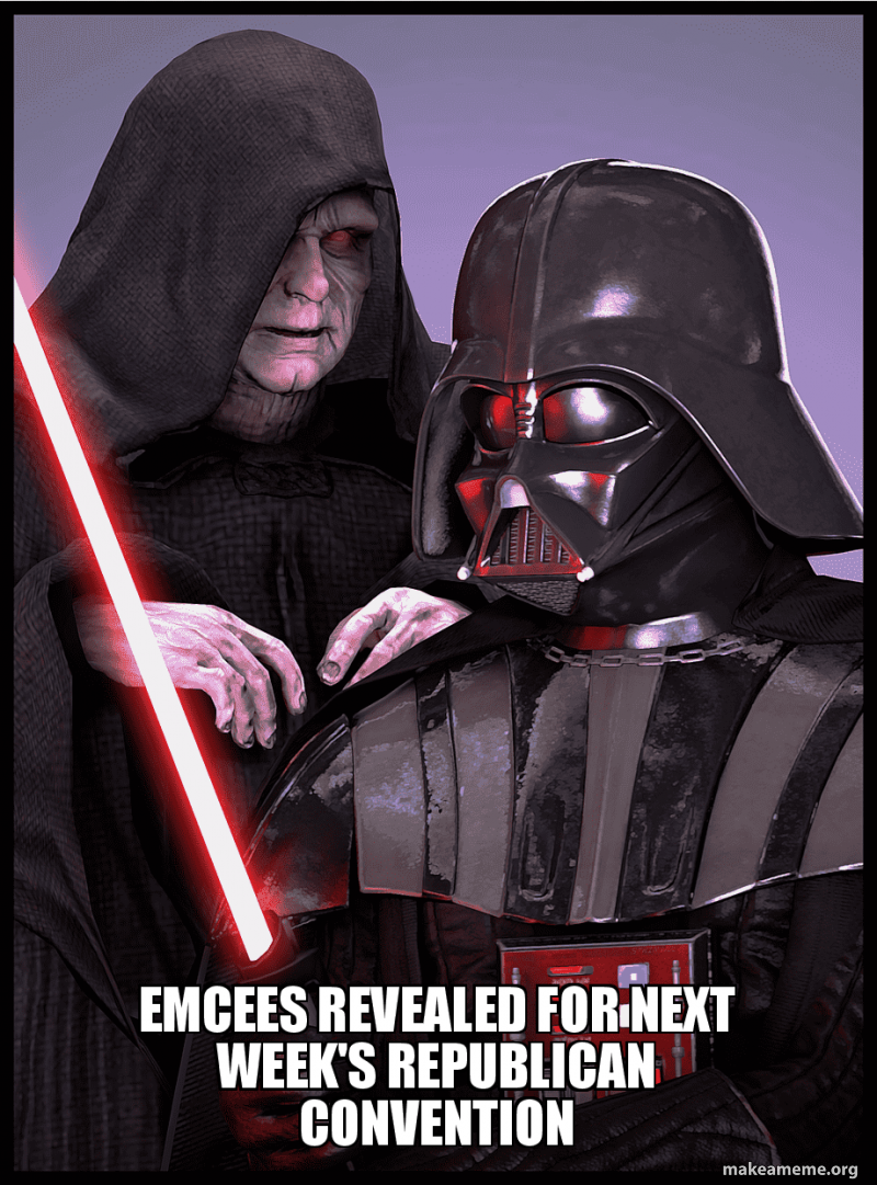 emcees revealed for next week's republican convention Meme Generator