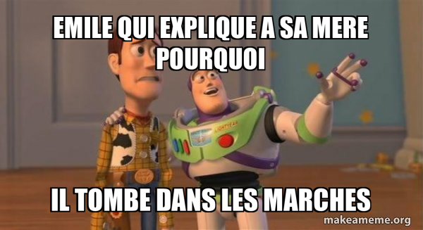 Emile qui explique a sa mere pourquoi Il tombe dans les marches - Buzz ...
