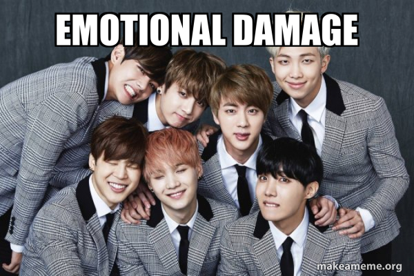 emotional damage - K-Pop Band BTS (Bangtan Boys) Meme Generator