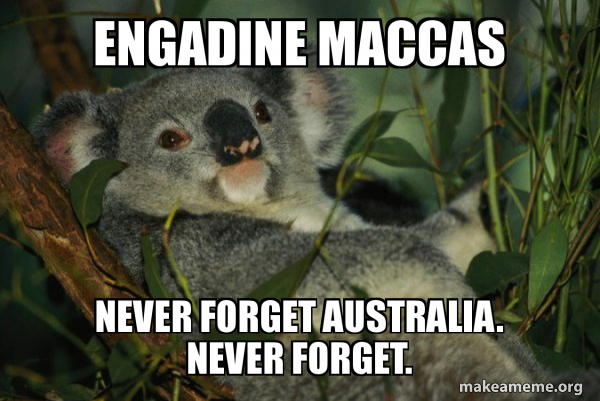 ENGADINE MACCAS NEVER FORGET AUSTRALIA. NEVER FORGET. - Laid Back Koala ...