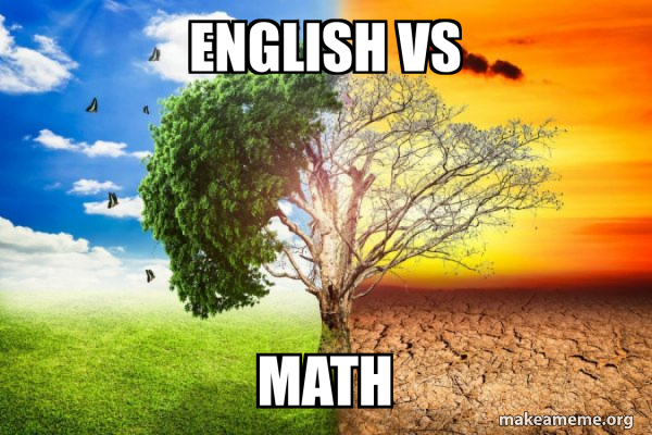English VS Math - Climate Change / Global Warming Meme Generator