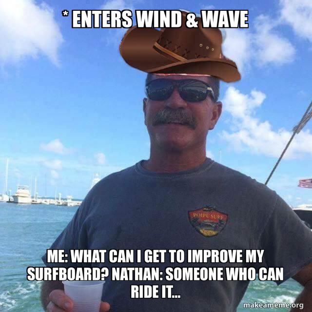 * Enters Wind & wave Me: what can i get to improve my surfboard? Nathan ...