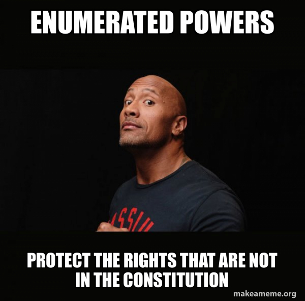 Enumerated powers Protect the rights that are not in the constitution ...