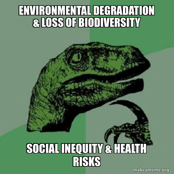 Environmental Degradation & Loss of Biodiversity Social Inequity ...