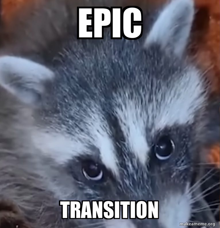 EPIC TRANSITION Meme Generator