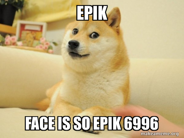 epik face is so epik 6996 - Doge Meme Generator