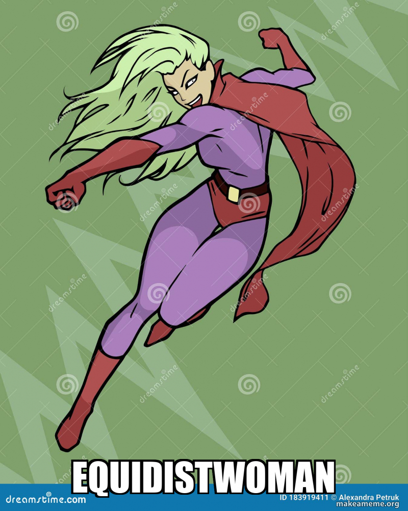 EQUIDISTWOMAN Meme Generator