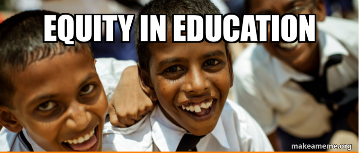 Equity in education Meme Generator