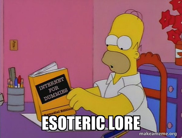 Esoteric lore - Internets Homer Meme Generator