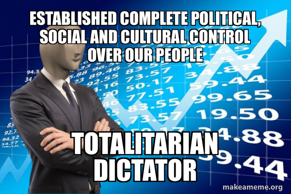 Established complete political, social and cultural control over our ...