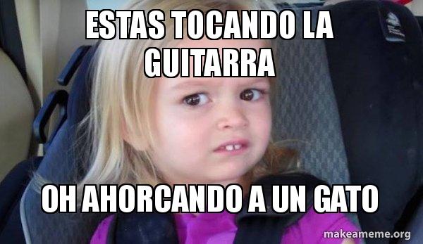 estas tocando la guitarra oh ahorcando a un gato - Side-Eyes Chloe Meme ...