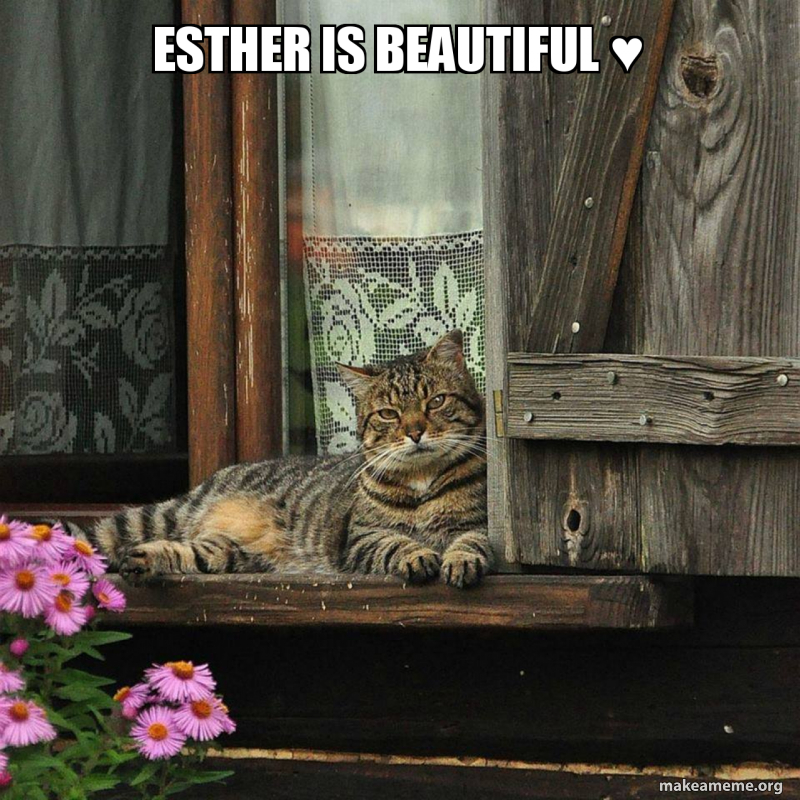 esther is beautiful â™¥ Meme Generator